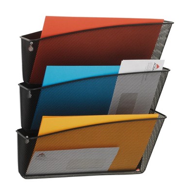 Alba Wall Mounted File Pocket Organizer with 3 Compartments : Target