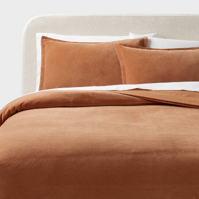 Cotton Velvet Duvet Cover and Sham Set - Threshold™ : Target