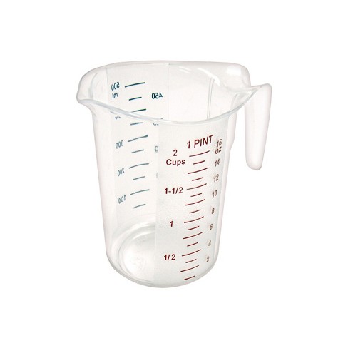 Winco Measuring Cup With Color Graduations, Polycarbonate, 1 Pint : Target