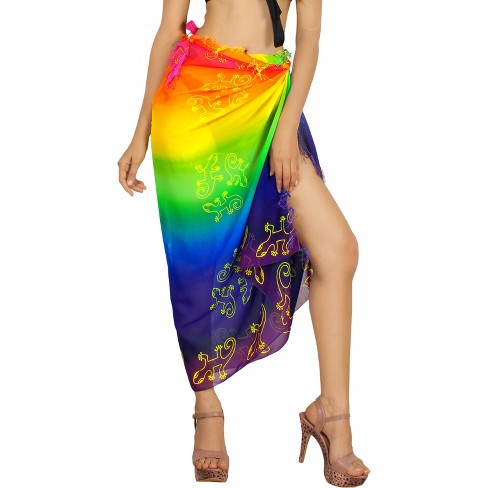 La Leela Women's Wraps Summer Long Pareos Vacation Skirt Bathing Suit ...