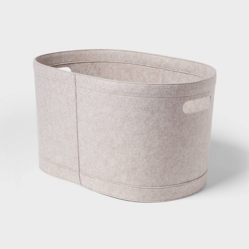 1.5bu Felt Laundry Basket Oatmeal - Brightroom™ : Target
