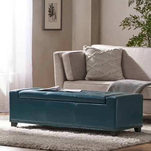 Modern Upholstered Tufted Chelsea Storage Ottoaman For Bedroom Living ...
