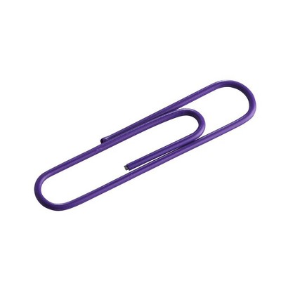 Jam Paper 2" 75ct Colorful Jumbo Paper Clips - Large - Purple : Target