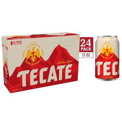Tecate Original Mexican Lager Beer - 24pk/12 Fl Oz Cans : Target