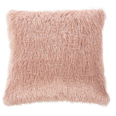 Indoor/outdoor Shag Pillow - Blush - 20" X 20" - Safavieh : Target