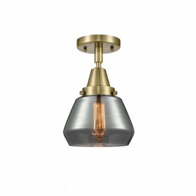 Innovations Lighting Fulton 1 - Light Flush Mount in Antique Brass : Target