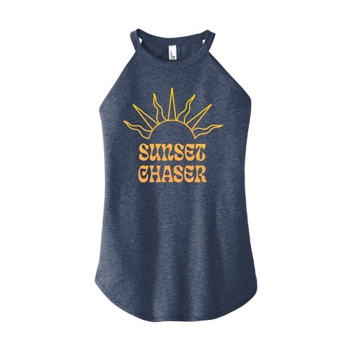 Women's Instant Message Sunset Chaser Graphic High Neck Tank - Heather ...