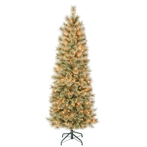 National Tree Company First Traditions 6' Pre-lit Slim Arcadia Cashmere ...