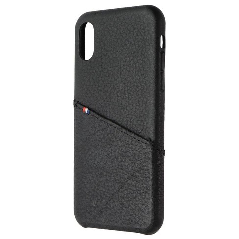 Decoded Full Grain Leather Card Case For Apple Iphone X - Black : Target