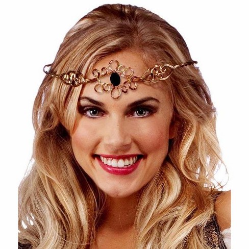 Medieval Princess Gold Circlet Crown Adult Costume Head Ornament : Target