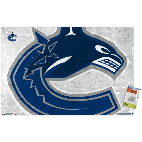 Trends International Nhl Vancouver Canucks - Logo 19 Unframed Wall ...