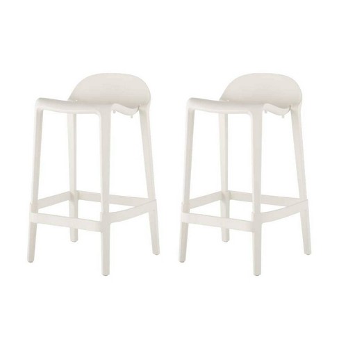 2pk Joyous Counter Stools White - Lagoon : Target