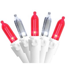 Northlight 35ct Mini String Lights Pink - 7' White Wire : Target