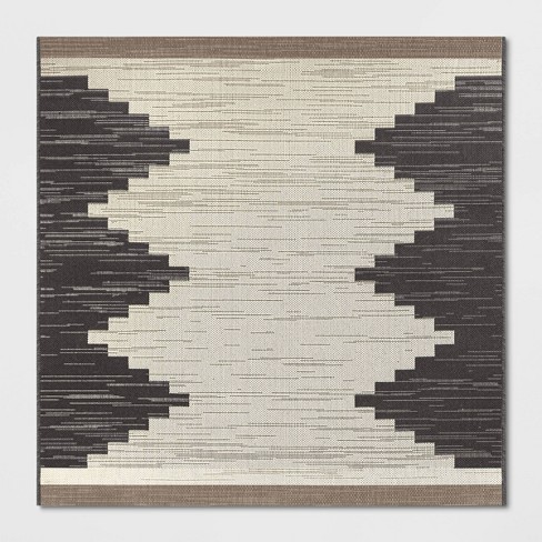 6 7 x6 7 Mod Dessert Outdoor Rug Neutral Threshold Square UV Mold Resistant