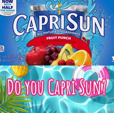 Capri Sun Fruit Punch - 10pk/60 Fl Oz : Target