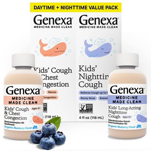 Genexa Kids' Daytime + Nighttime Cough Liquid Relief - 8 Fl Oz : Target