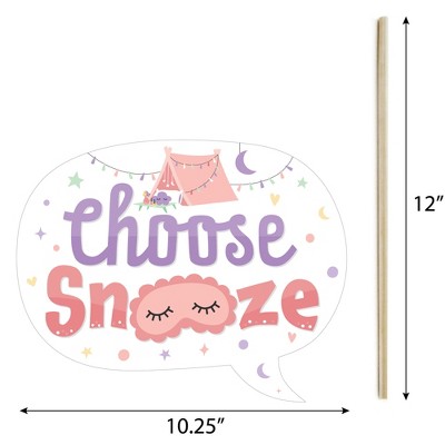 Big Dot Of Happiness Pajama Slumber Party - Girls Sleepover Birthday Party Photo Booth Props Kit ...