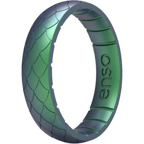 Enso Rings Thin Etched Legends Series Silicone Ring - 8 - Dragon Scale ...