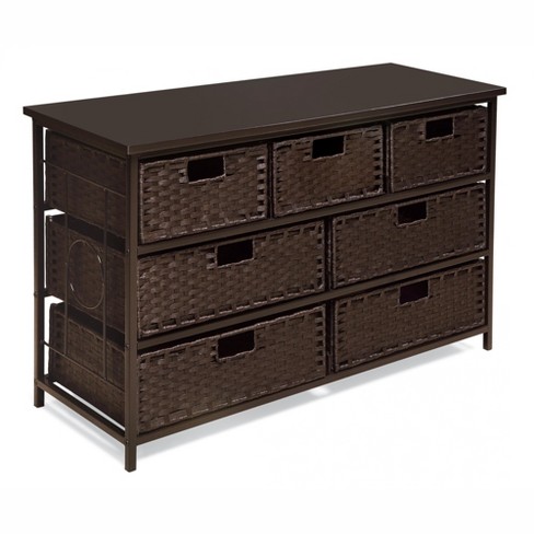 Badger Basket August Collection Storage Unit - Espresso Brown, Large ...