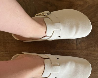 Women's Betsy Clog Mule Flats - Universal Thread™ Taupe 5 : Target