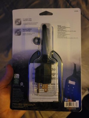 Ge Mytouchsmart Simple Set Digital Timer Outdoor 1 Grounded Outlet 2 ...