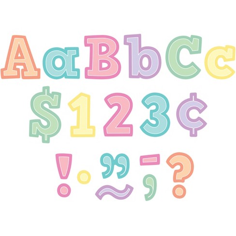 Teacher Created Resources® Pastel Pop Bold Block 4" Letters Combo Pack ...