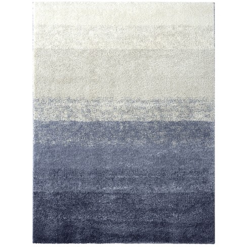 Everloom Bleeker Ombre Striped Modern Plush Shag Area Rug : Target