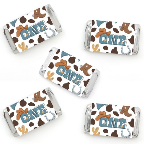My First Rodeo - Mini Candy Bar Wrapper Stickers - Little Cowboy 1st ...