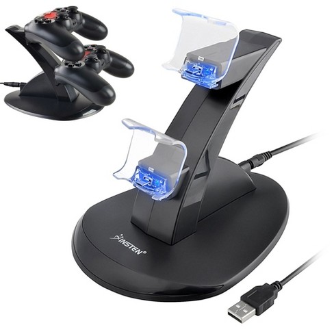 Insten Dual USB Charging Dock Station Charger Stand for Sony Playstation 4 PS4 Controller