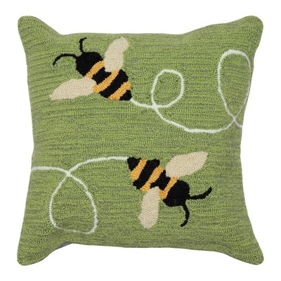 Liora Manne Frontporch Buzzy Bees Indoor/outdoor Rug Green 2'6" X 4 ...