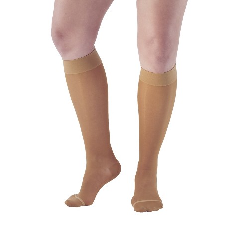 Ames Walker Aw Style 16 Sheer Support 15-20 Mmhg Compression Knee High ...
