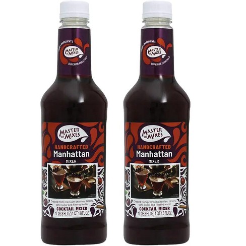 Master Of Mixes 2 Pack Manhattan Mixer - Ready To Use - 1 Liter Bottle ...