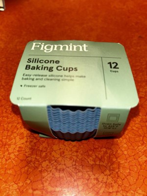 12ct Silicone Baking Cups Blue - Figmint™: Oven-safe, Bpa-free ...