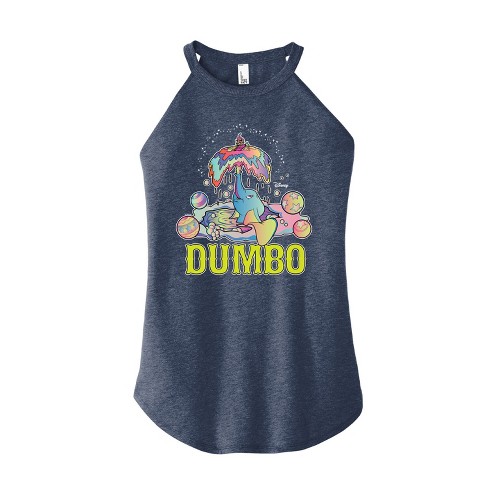 Women's Disney Dumbo Graphic High Neck Tank - Heather Blue - Medium ...