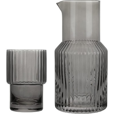 Elle Décor Vintage Night Bedside 33 Oz. Water Carafe With Tumbler, 2 ...