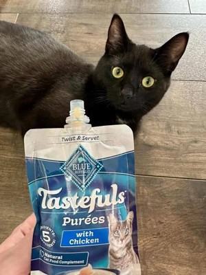 Blue Buffalo Tastefuls Adult Cat Treat Chicken Puree Spouted Pouch ...