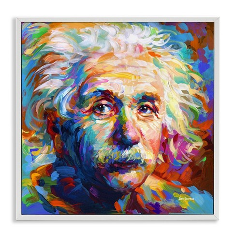 Stupell Industries Abstract Albert Einstein Portrait, 24" X 24" : Target