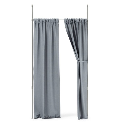 36"-66" Umbra Anywhere Curtain Rod Nickel Finish : Target