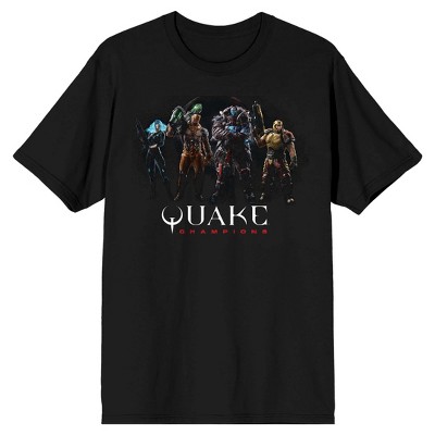 Quake Champions Main Characters Men's Black T-shirt : Target