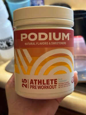 Podium Nutrition Athlete Pre-workout Energy Drink - Blue Raspberry - 8 ...