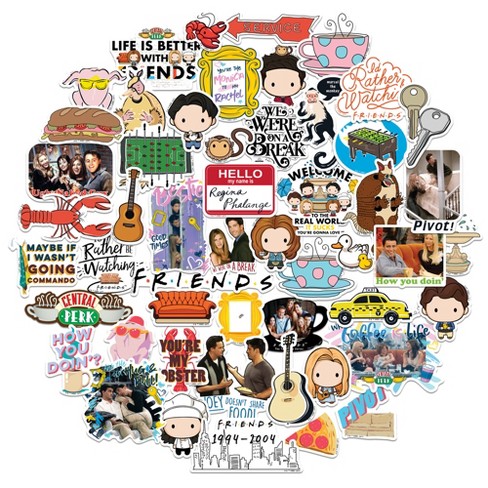 Friends Sticker Pack Die Cut Vinyl Large Delux Stickers Variety Pack ...