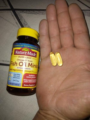 Nature Made Fish Oil Minis Extra Strength Burp-less 1400mg Softgels ...