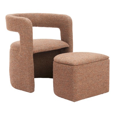 HomeStock 28.9 in H Tawny Brown Finish Square Wood Frame Straight ...
