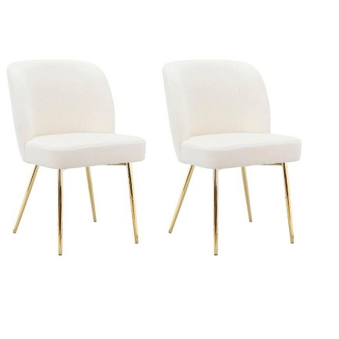 Ren Home Trina Dining Chairs With Gold Legs : Target