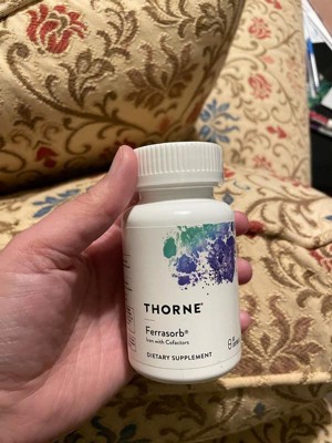 Thorne Ferrasorb - 36 Mg Iron With Essential Nutrients - Complete Blood ...