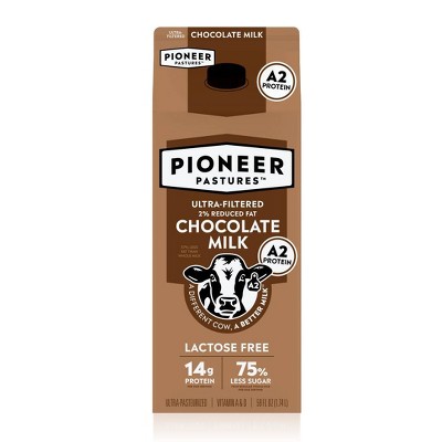 Pioneer Pastures Lactose Free A2 Chocolate Whole Milk - 59 Fl Oz : Target