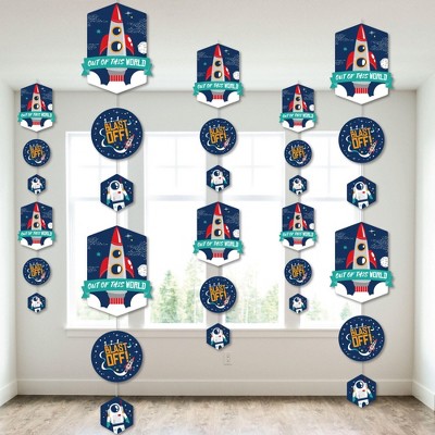 Big Dot Of Happiness Blast Off To Outer Space - Rocket Ship Baby Shower ...