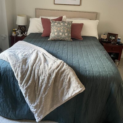 Full/queen Heavyweight Linen Blend Quilt Natural - Casaluna™ : Target