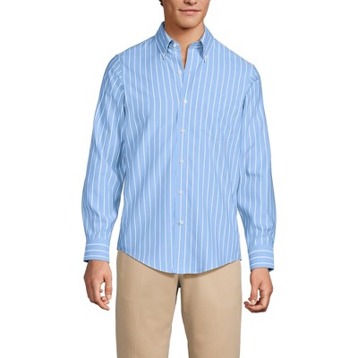 Lands' End Men's Traditional Fit No Iron Twill Shirt - X Large - Brisk ...
