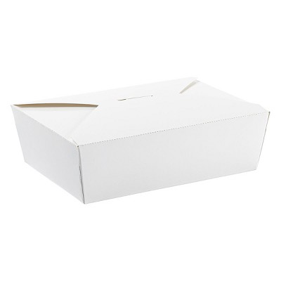 Inno-pak 56 Oz Paper Food Box White #3 Size - Case Of 130 : Target